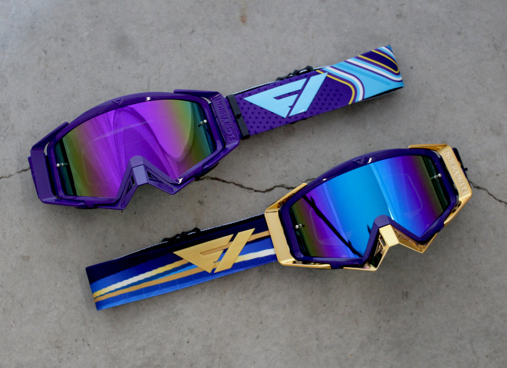 Flow Vision Rythem™ Motocross Goggle: Blue Angel – Flow Vision L.L.C