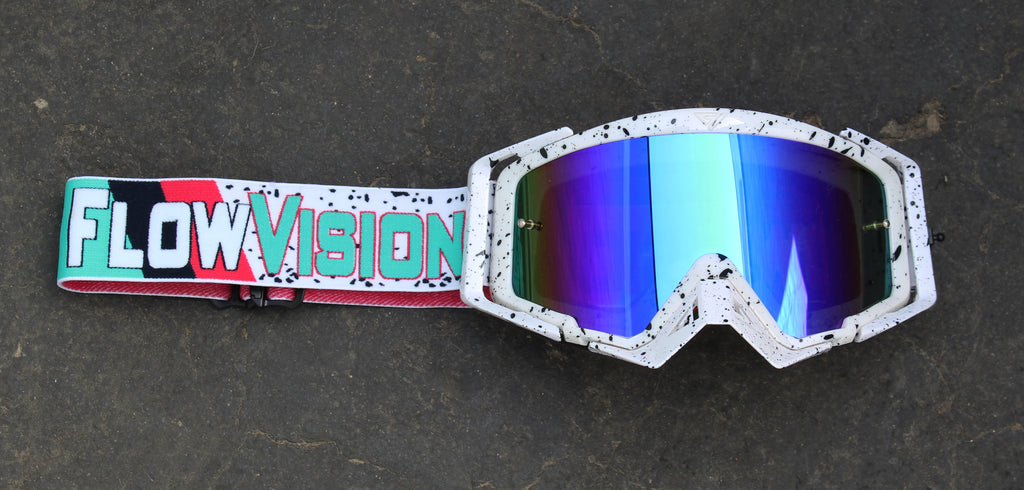 Flow Vision Rythem™ Motocross Goggle: Splatter – Flow Vision L.L.C