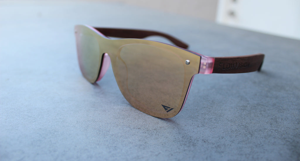 Flow Vision Rythem™ Sunglasses: Pink RoseGold – Flow Vision L.L.C